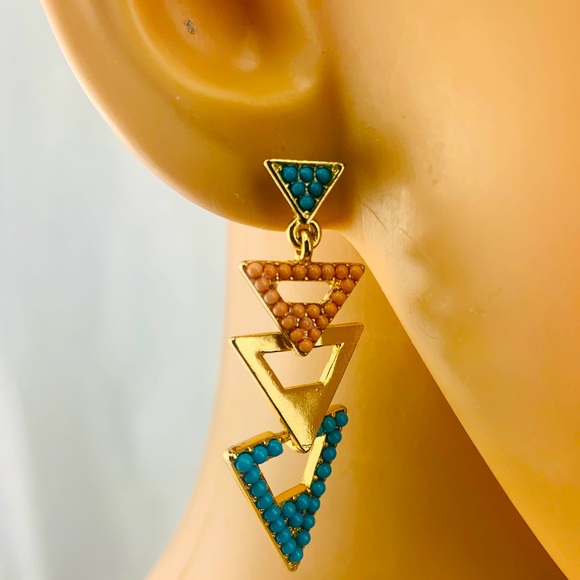 Jewelry | Triangle Shaped Earrings | Poshmark